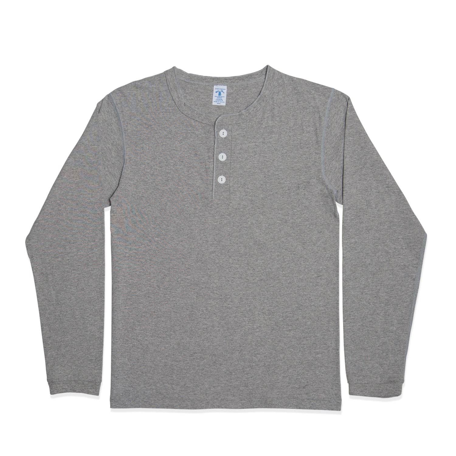 L/S Henley Tee / H.Grey – VELVA SHEEN