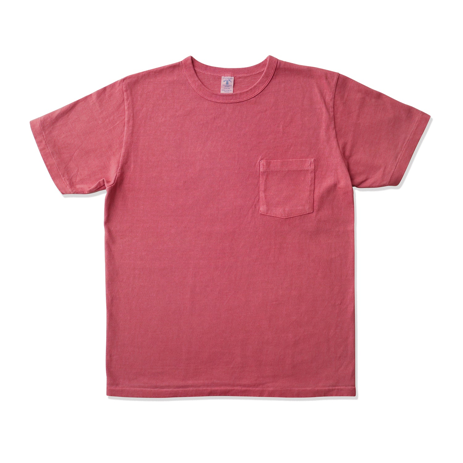 Pigment S/S C/N Tee w/PKT / Radiant Red – VELVA SHEEN